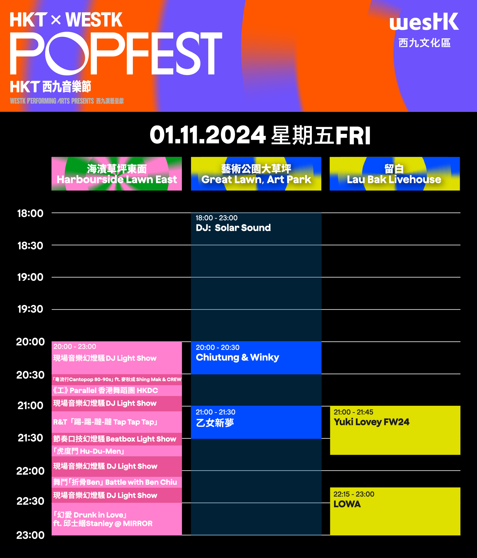HKT x WESTK POPFEST｜31.10–3.11.2024